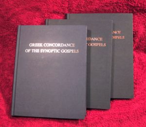 A Comparative Greek Concordance of the Synoptic Gospels | Jerusalem Perspective